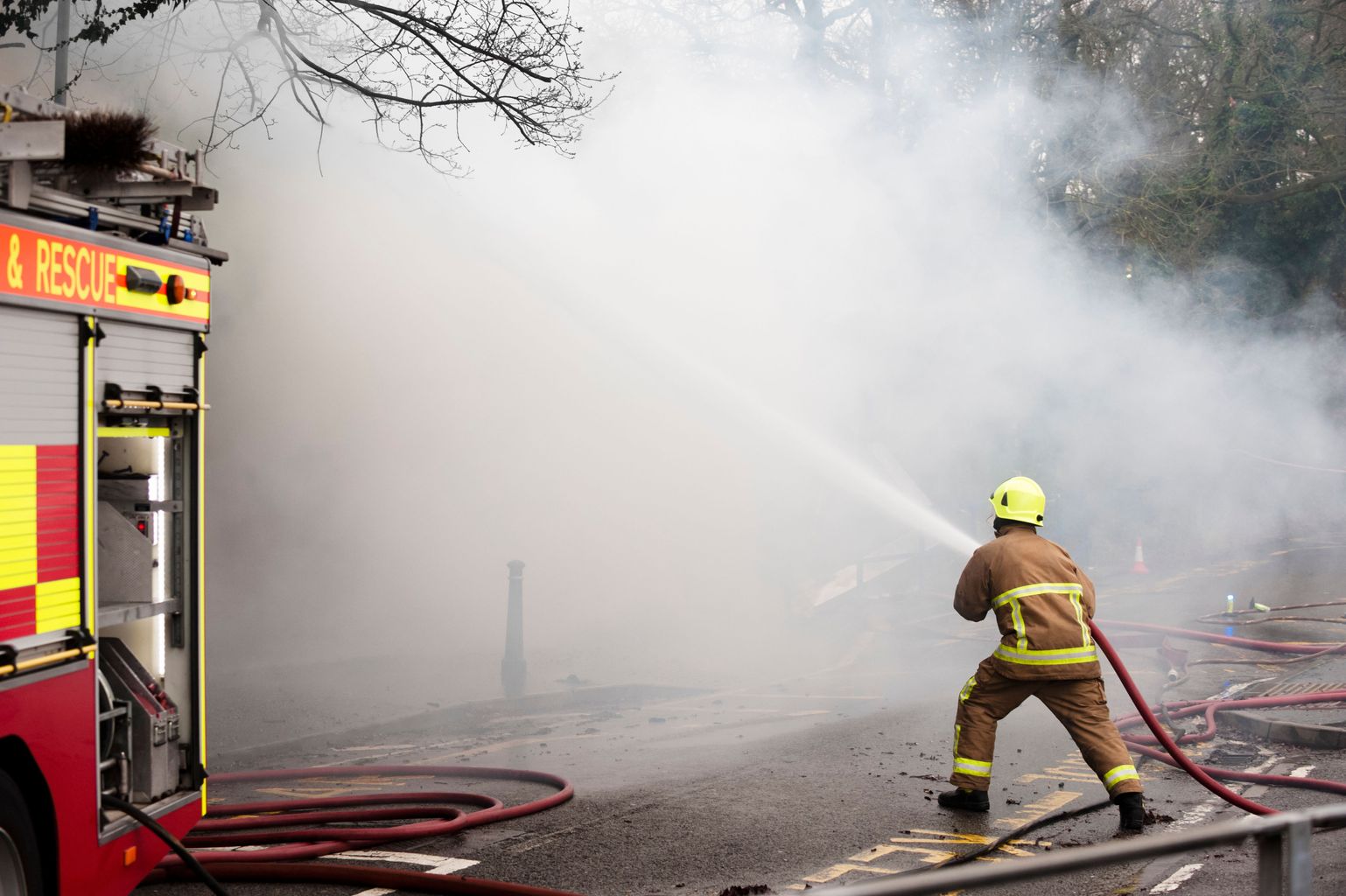 Fire crews have been battling a blaze in Pease Pottage.