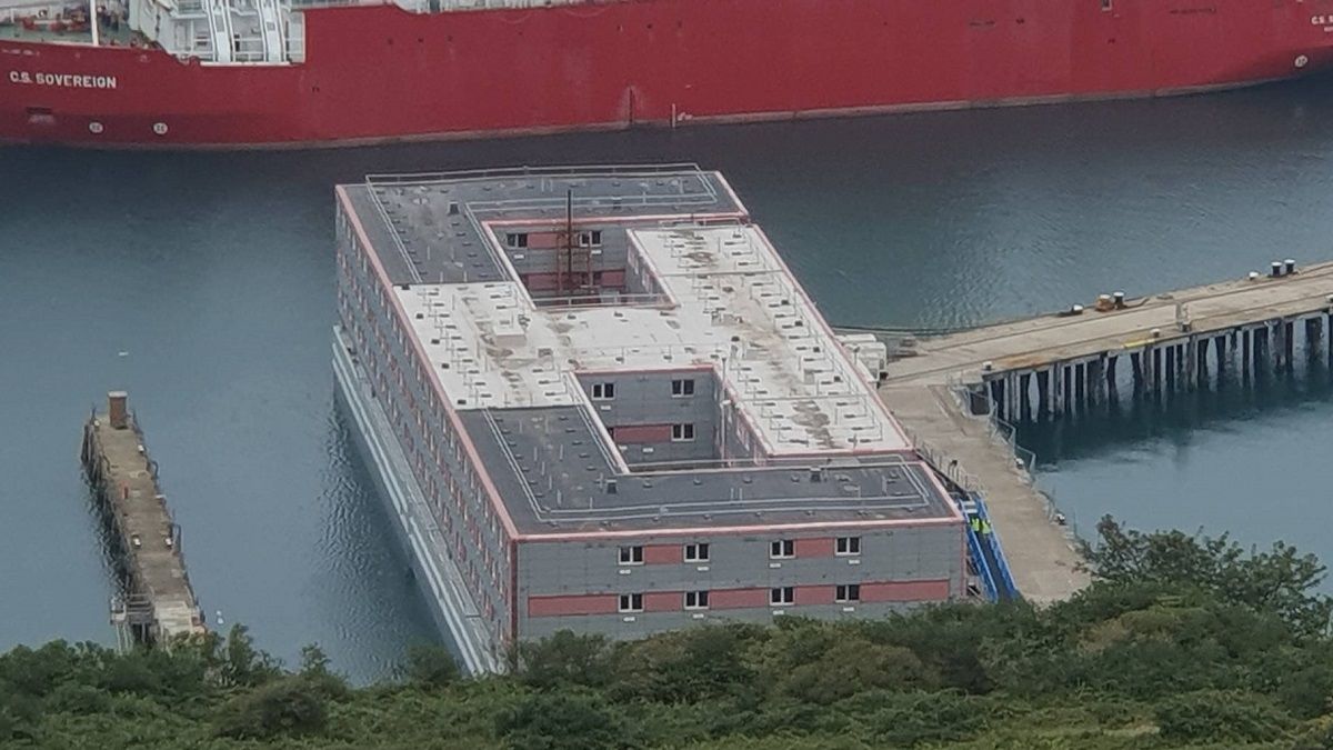 Costs of housing migrants on Portland barge revealed