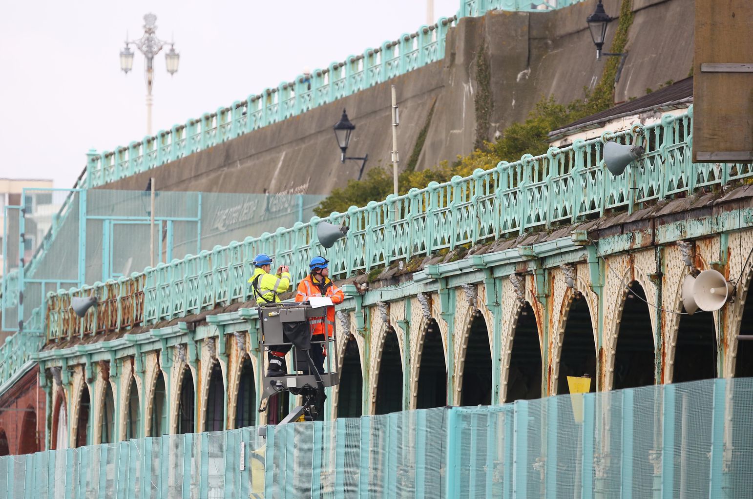 Preparation works start at Brighton's Madeira Terrace