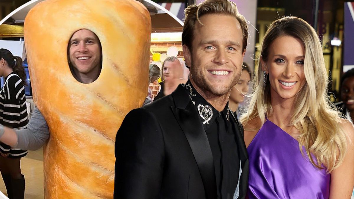 Olly Murs and Amelia Tank enjoy Greggs themed baby shower