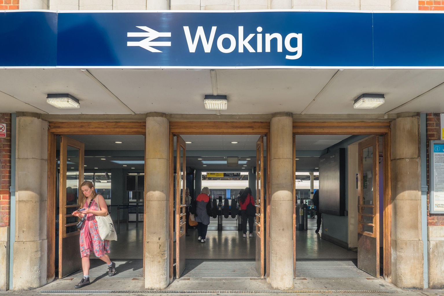 Rail line blocked between Woking and Waterloo after train hits object