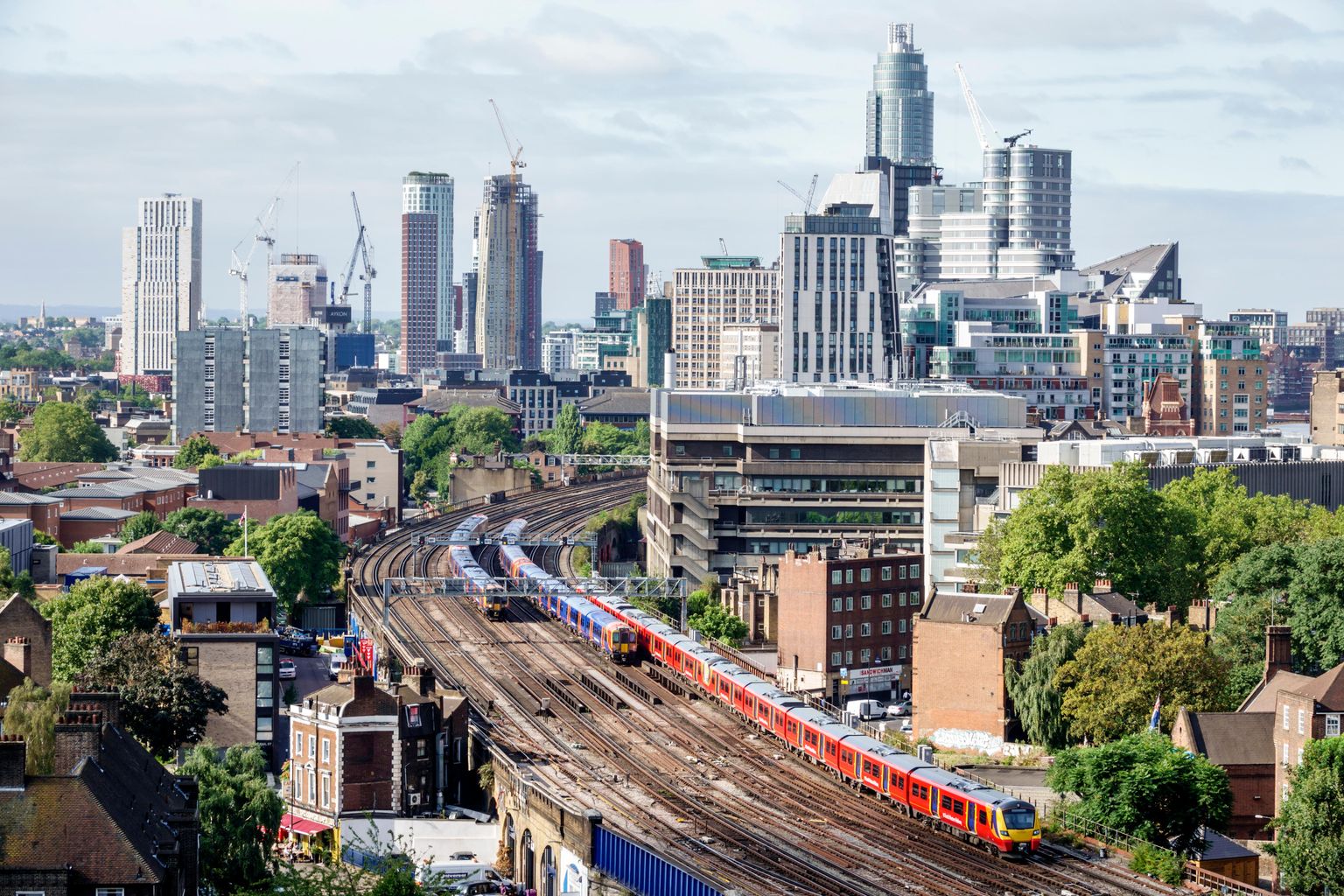 Rail line blocked between Woking and Waterloo after train hits object