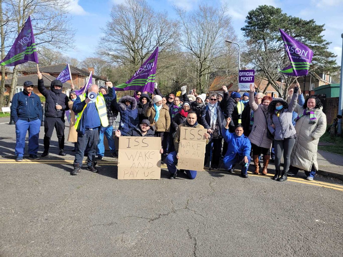 Hospital strike in Reading