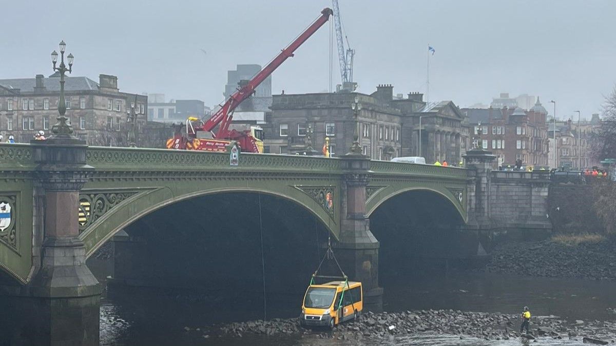School bus crash emergency simulation in Glasgow today