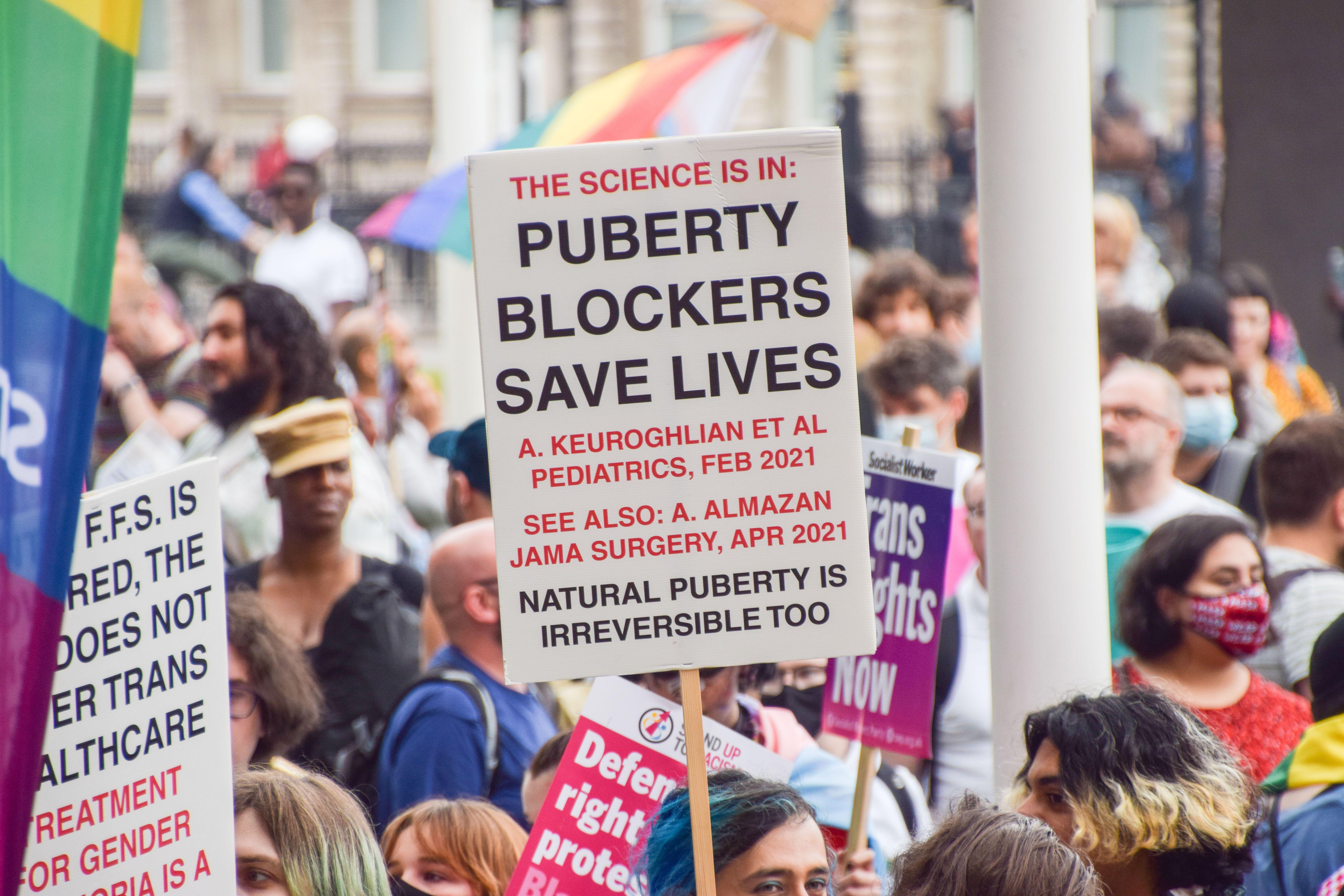 Nottingham protest over NHS banning puberty blockers | News - Hits ...
