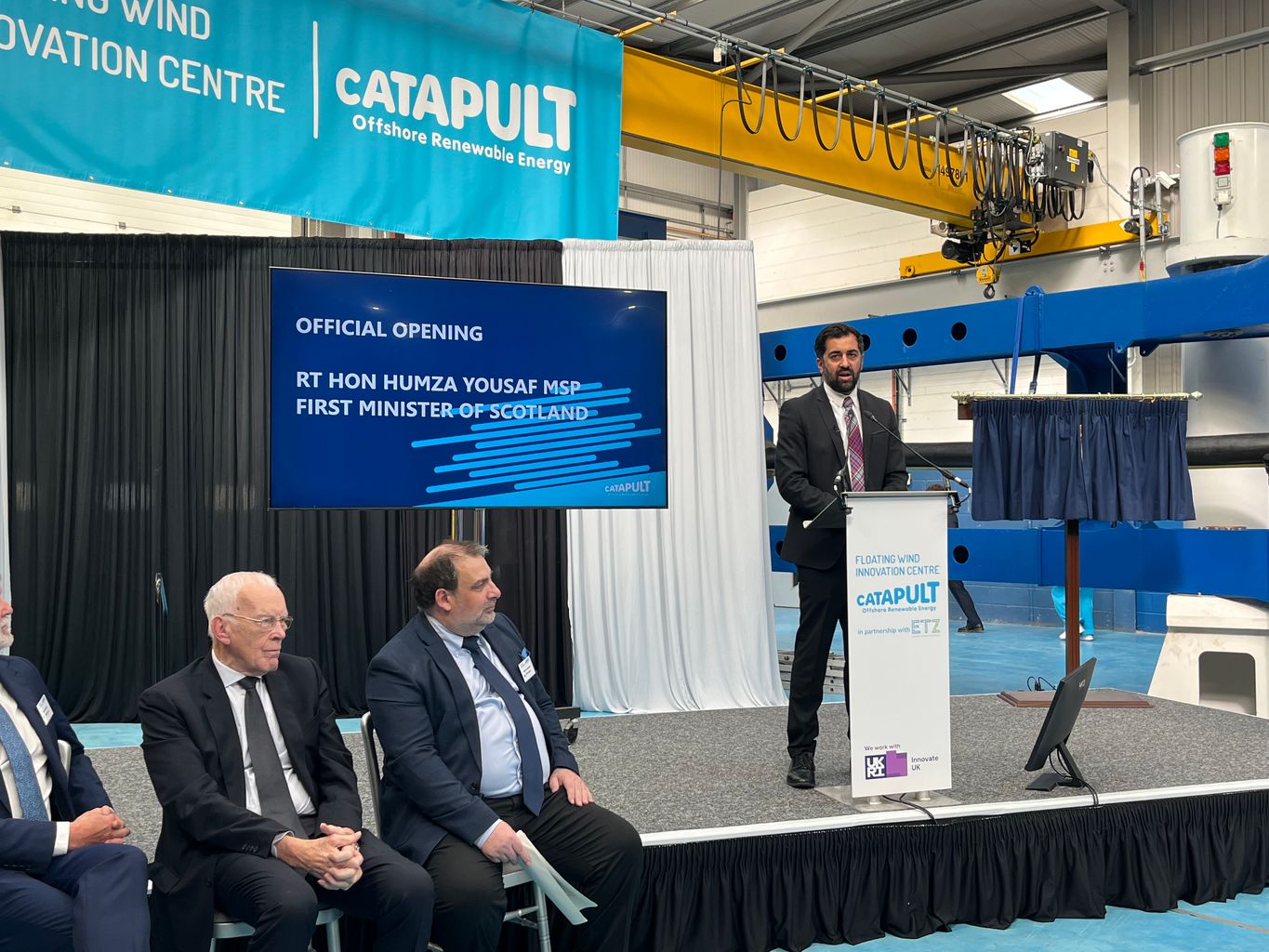 First Minister opens floating offshore wind innovation site in Aberdeen