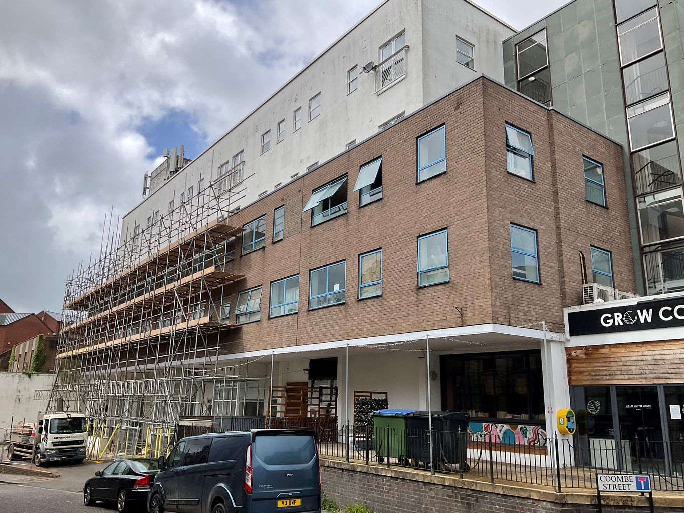 Work continues to remove unsafe cladding from the home of Exeter's ...