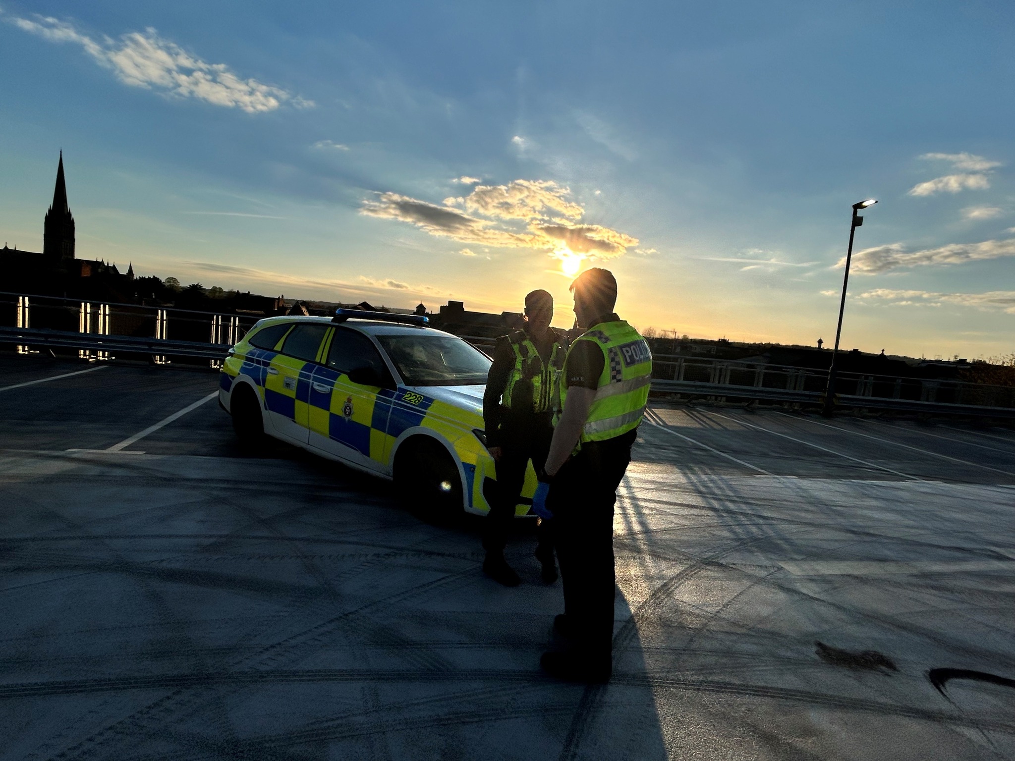 Two people warned for 'anti-social driving' at Salisbury car park