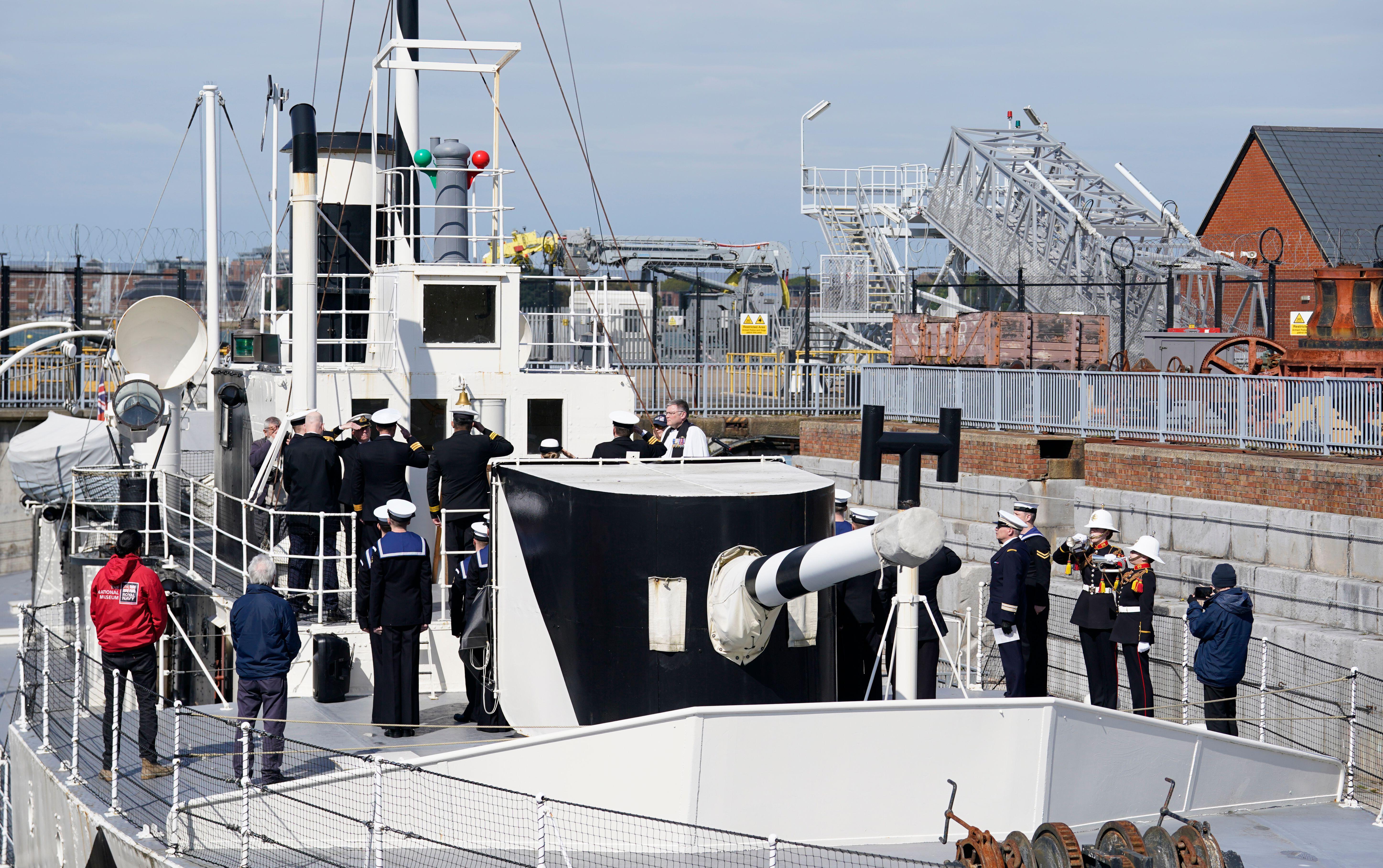 Navies commemorate Anzac Day on historic ship in Portsmouth | News ...