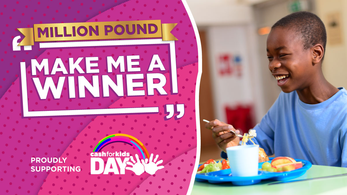 Million Pound Make Me A Winner 💜 Cash for Kids Day | Info - Hits Radio