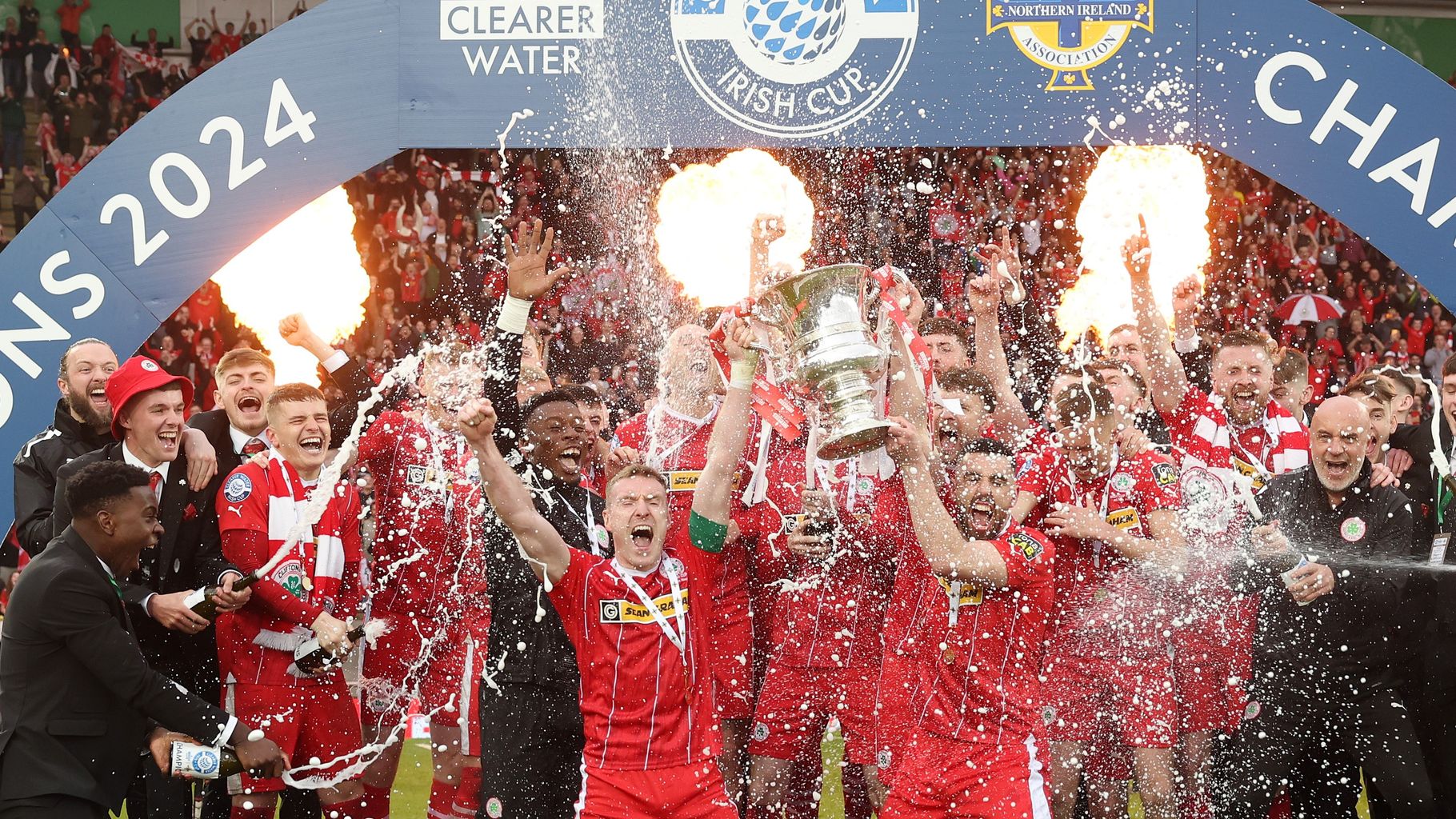 Irish Cup Final: 45 years of hurt ends for Cliftonville | News - Cool FM