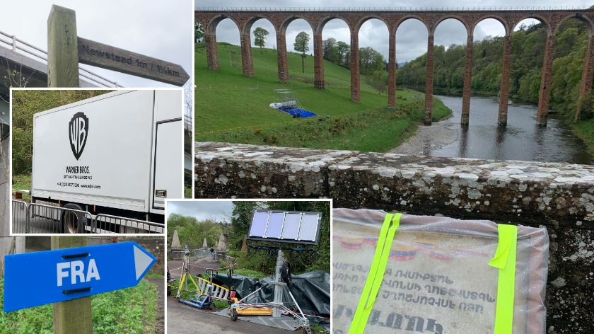 Stage is set at Scottish Borders beauty spot as signs point to filming ...