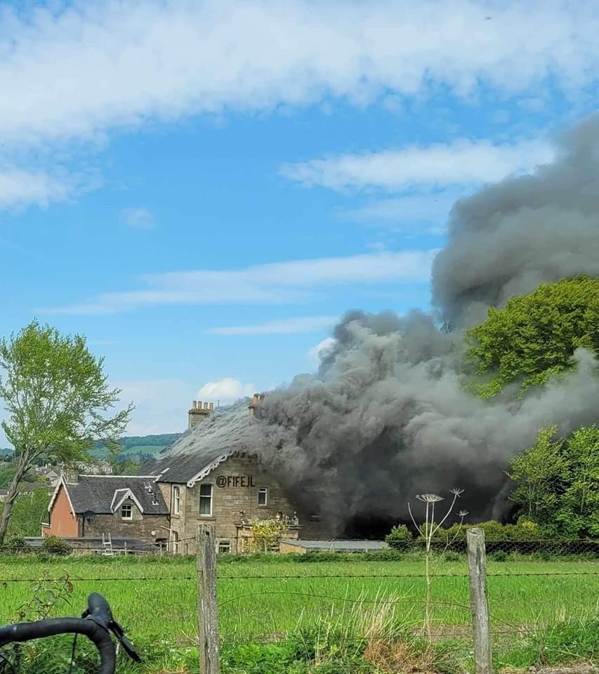 Multi-agency response to fire near Cupar