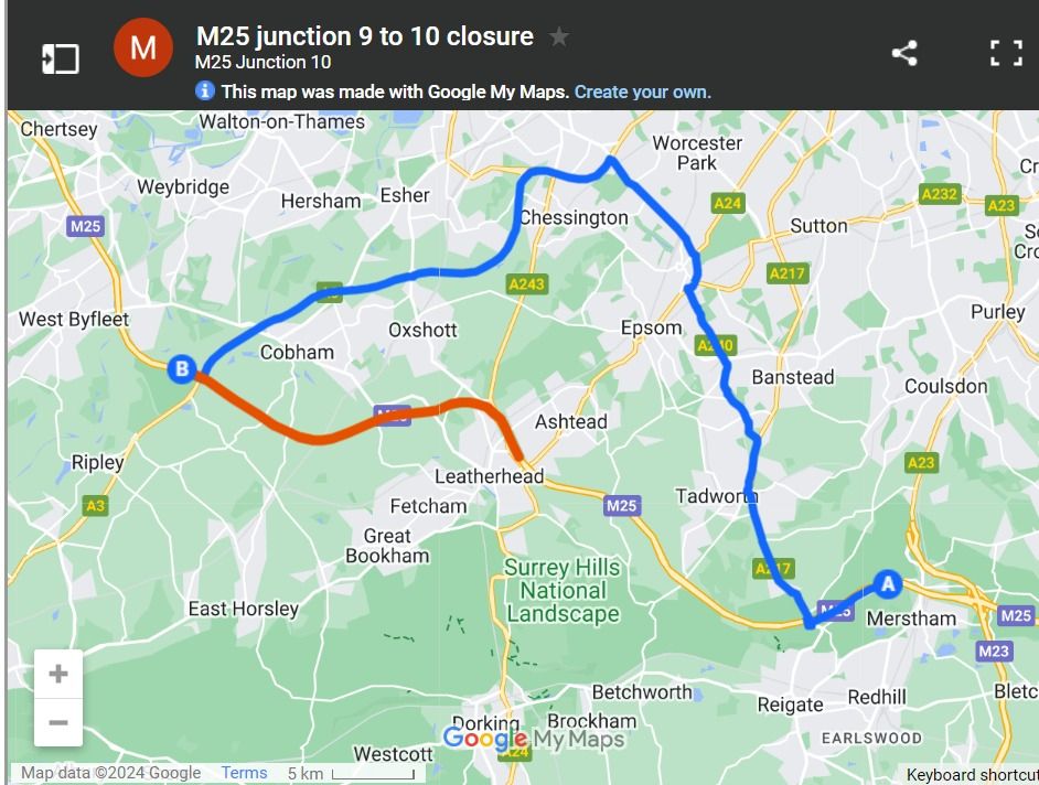 Drivers urged to stick to diversion routes on M25 | News - Greatest ...