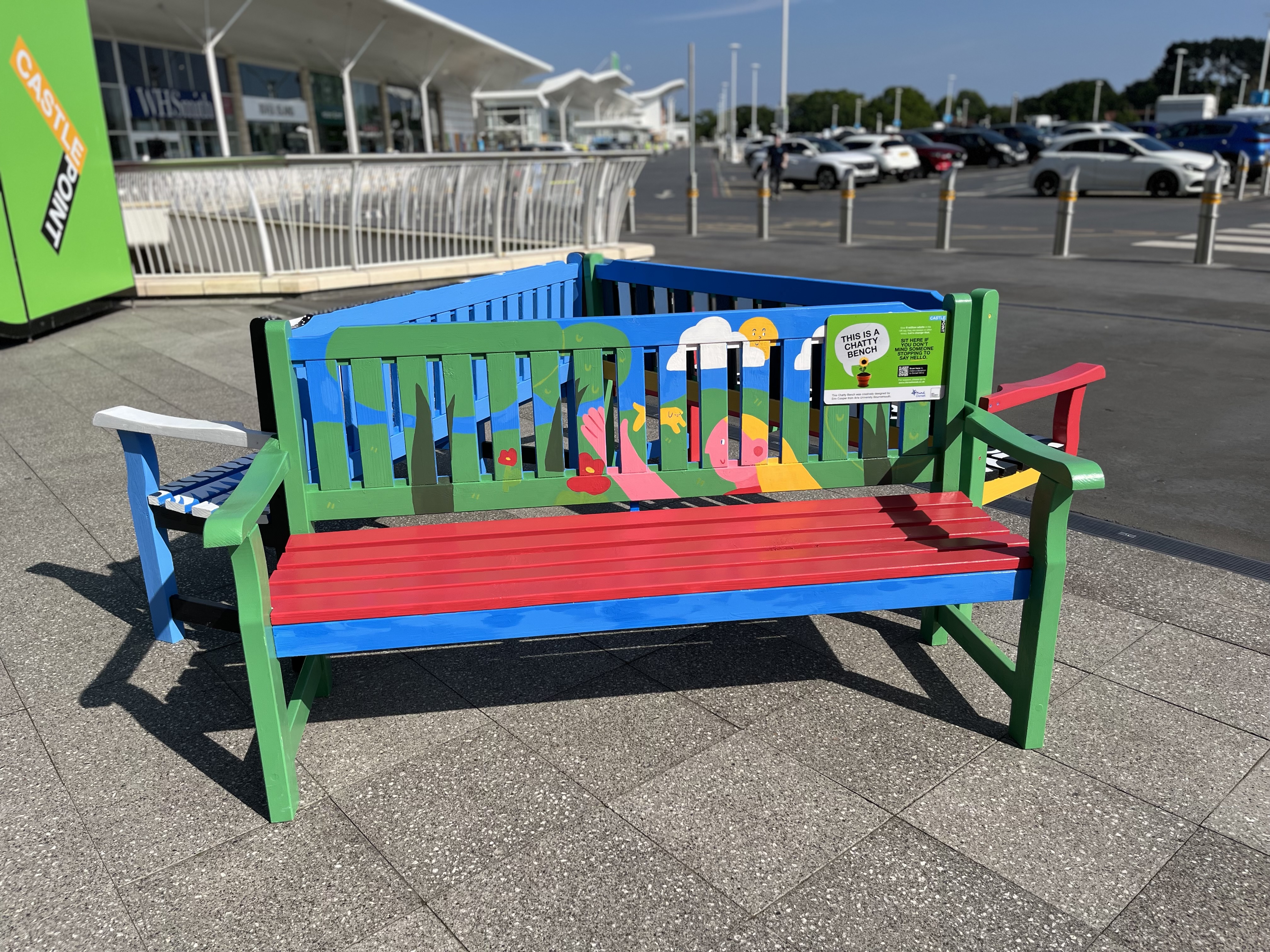 Arts students design 'Chatty Benches' for Castlepoint