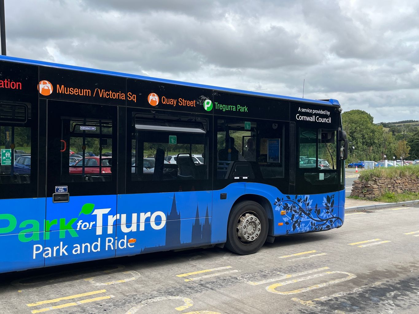 Seven new electric buses added at critical time for park and ride in ...