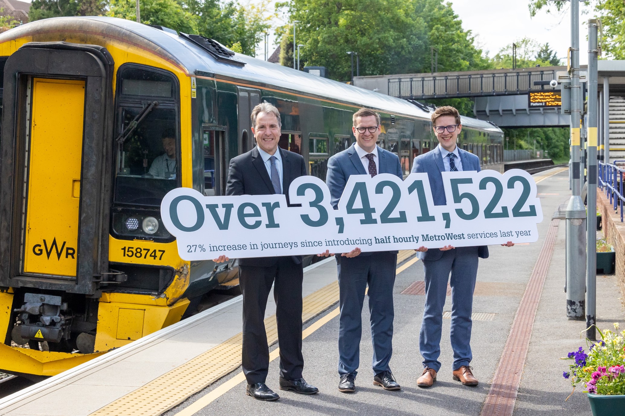 Passenger numbers on Bristol trains up more than a quarter