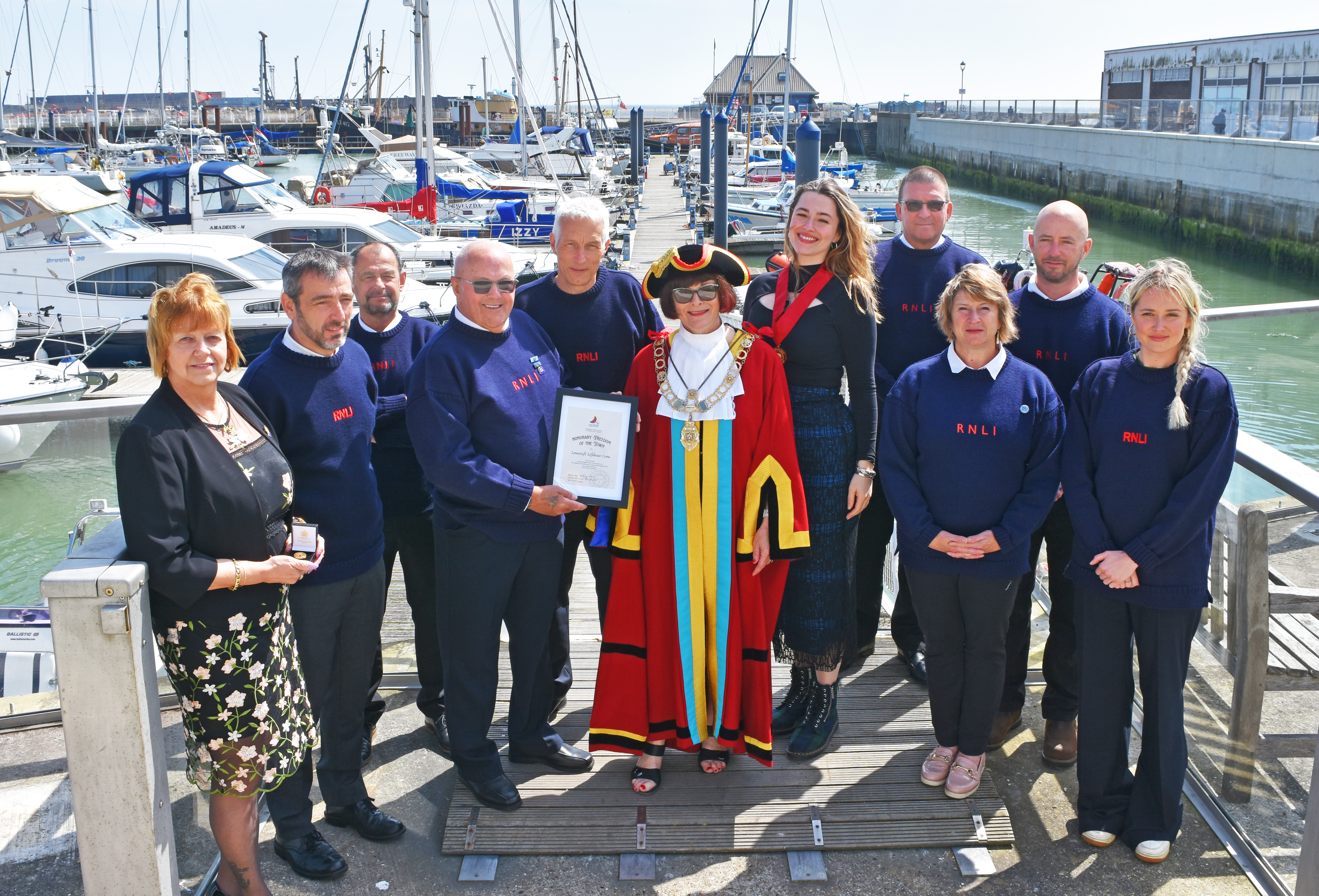 Lowestoft lifeboat crew 'honoured' to receive Freedom of Town | News ...