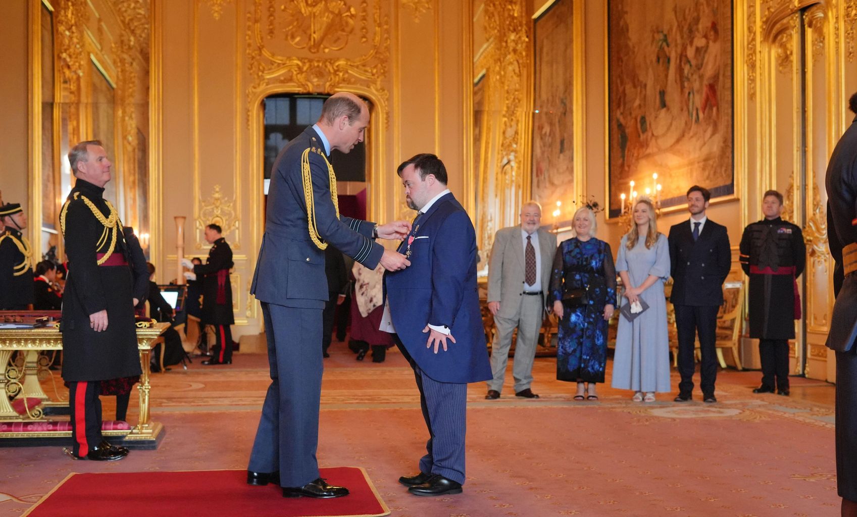 NI Oscar winning actor James Martin honoured with MBE at Windsor Castle