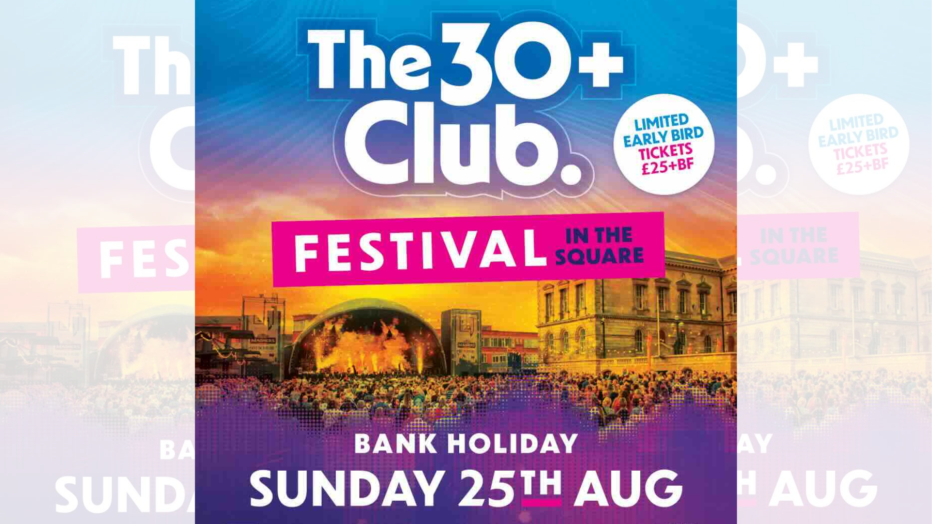 The 30+ Club Festival In The Square announced for Belfast's CHSq