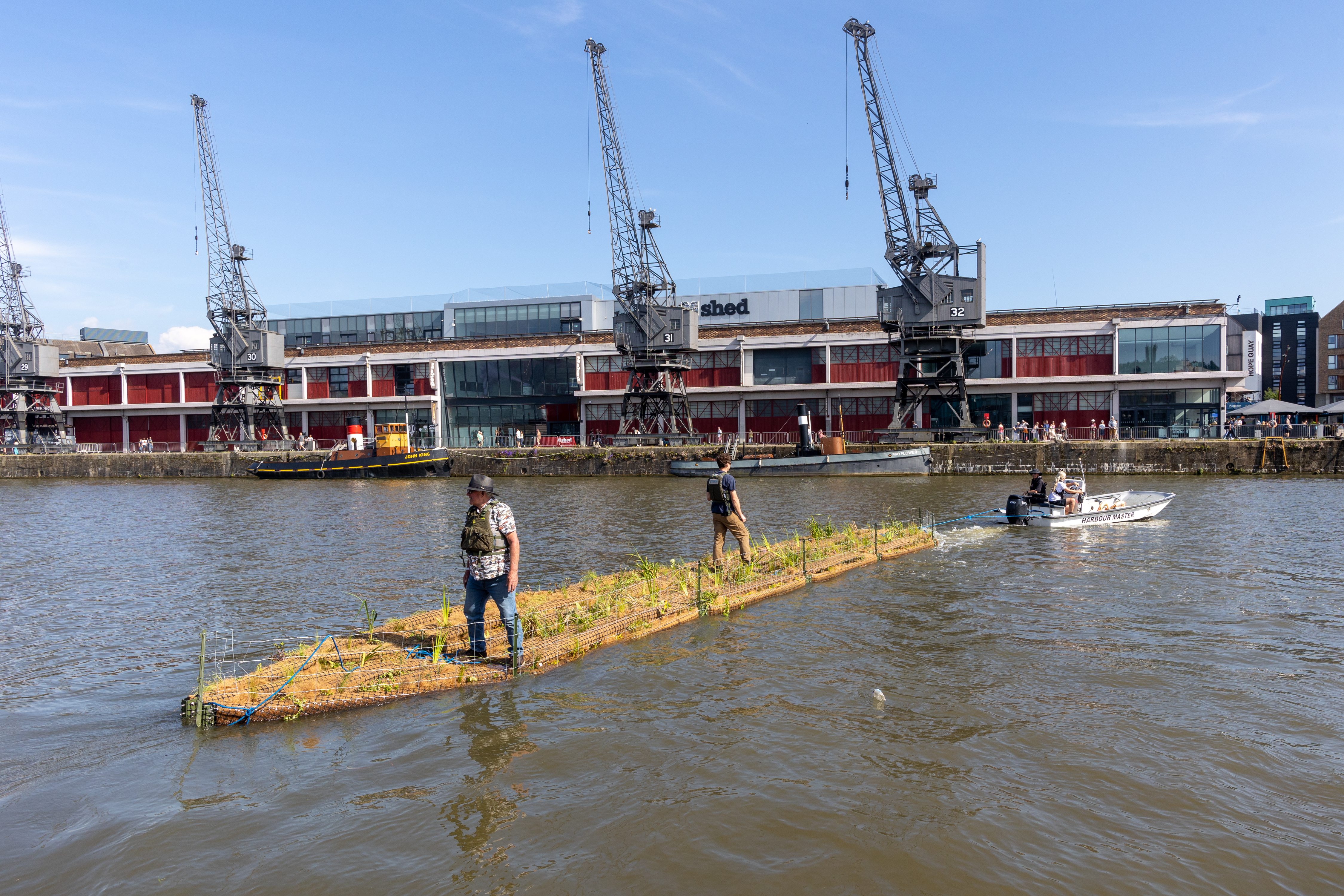 Two ecosystem islands installed in Bristol Harbour