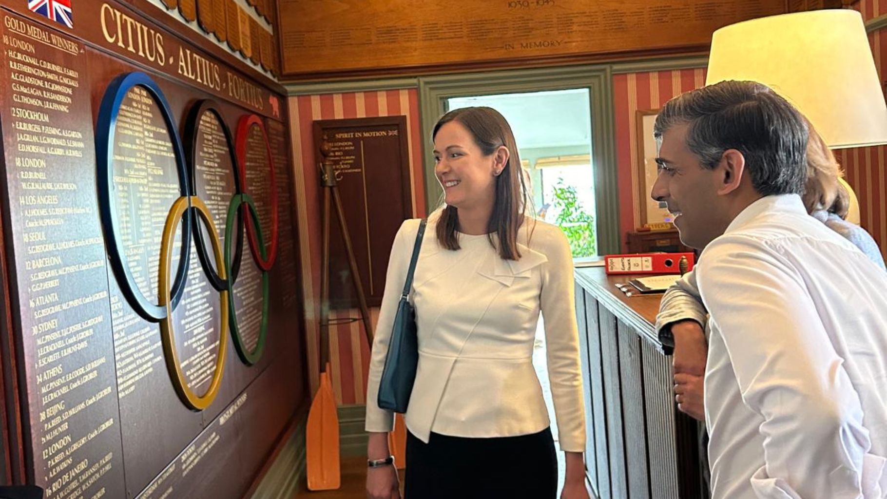 Prime Minister visits Leander rowing club in Henley