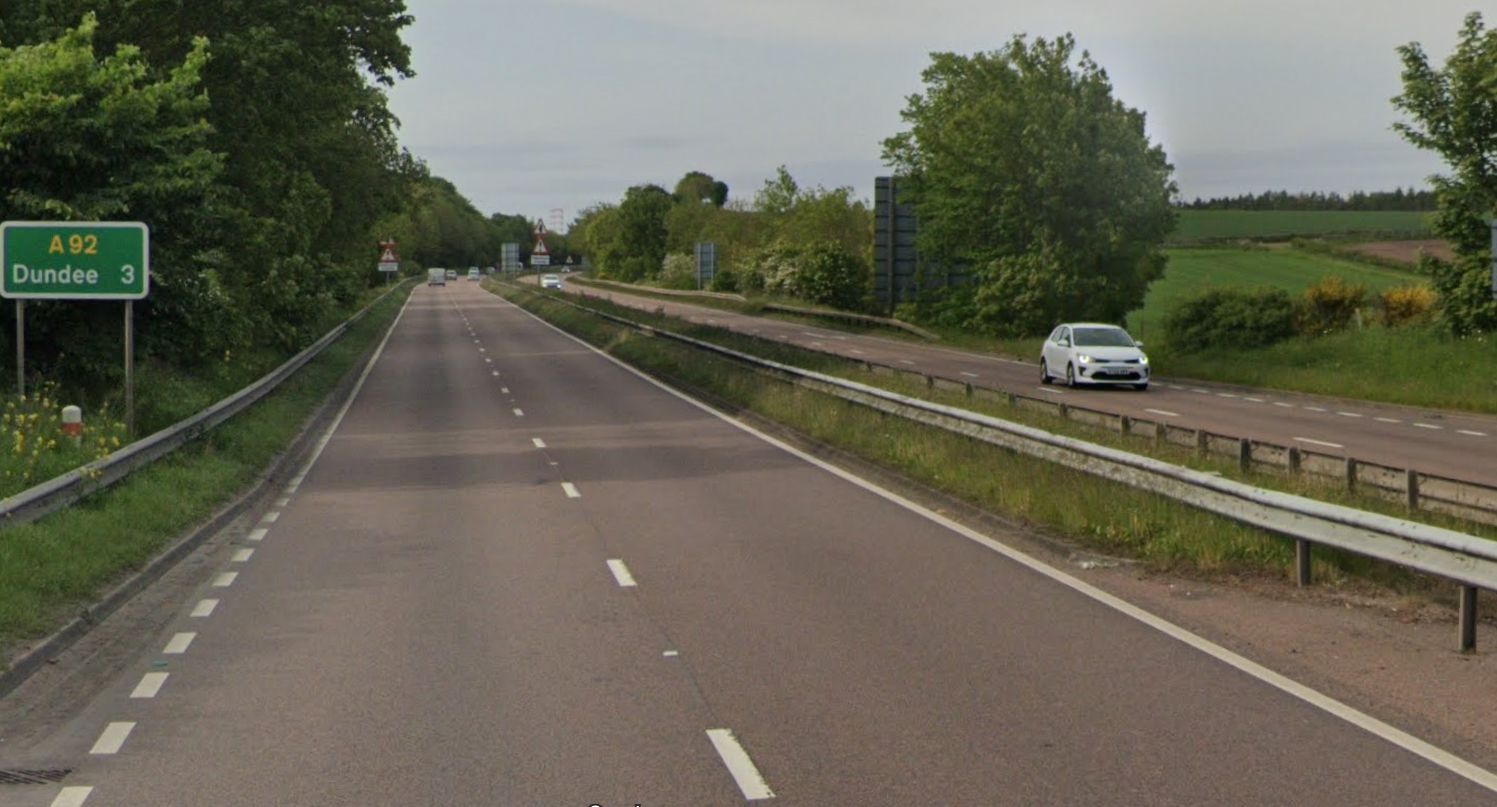 Woman taken to hospital following two car crash on A92 Newport