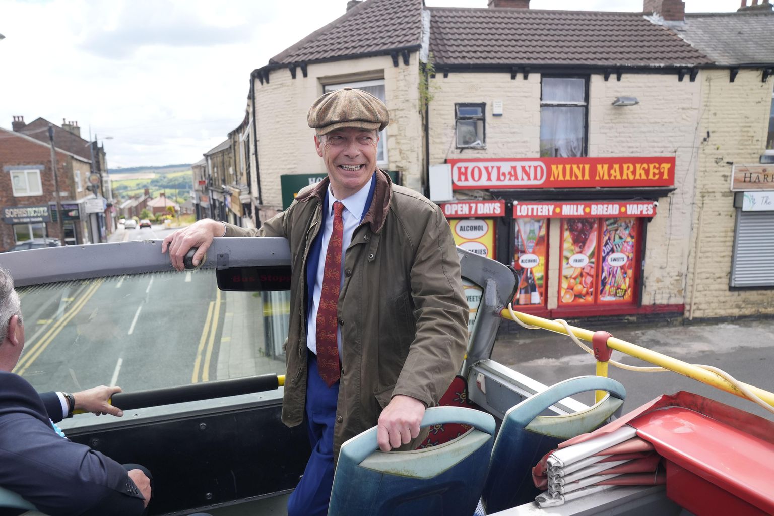 Man charged after an incident with Nigel Farage in Barnsley