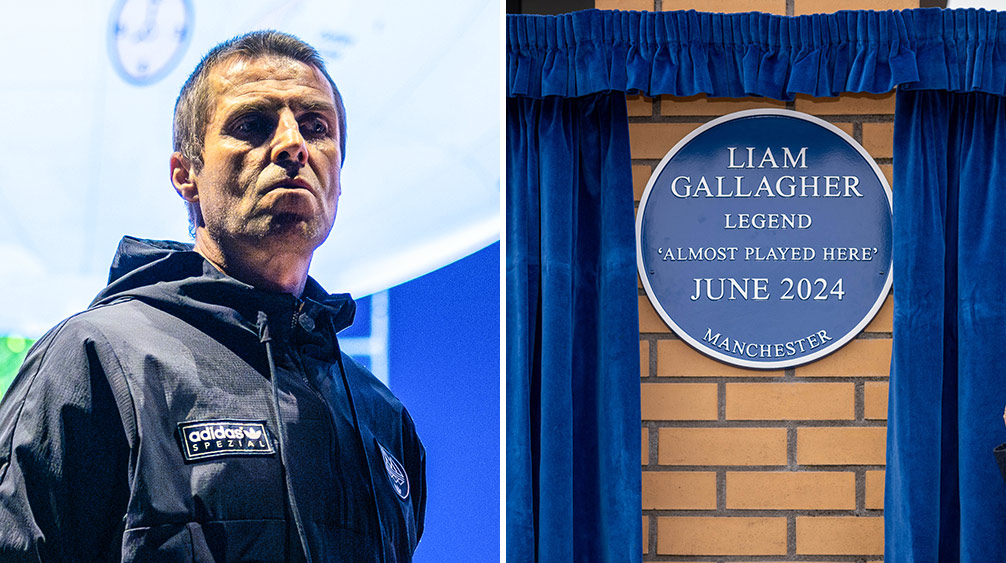 Liam Gallagher honoured with blue plaque outside Lidl ahead of ...