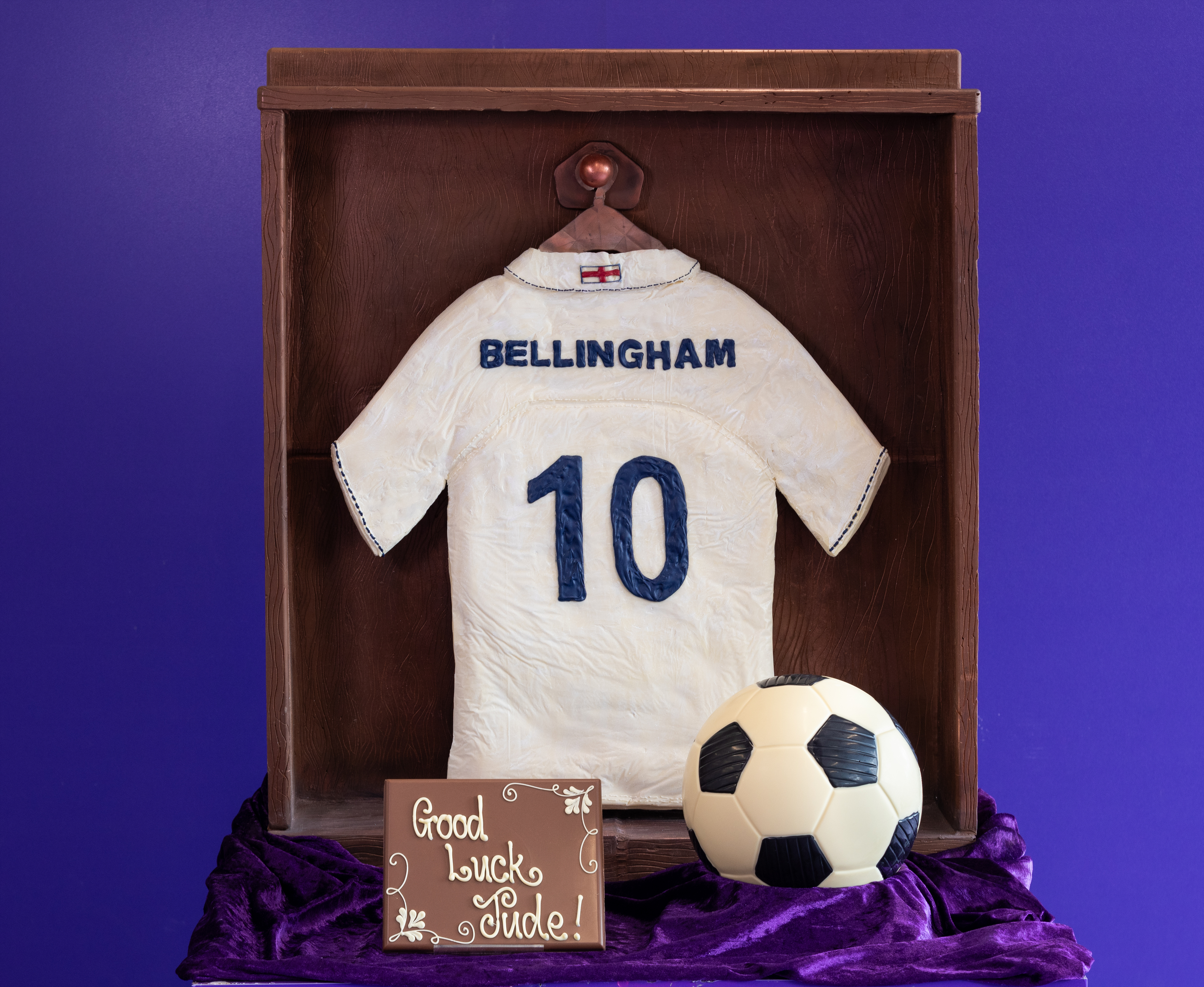 Cadbury World unveils chocolate replica of Jude Bellingham shirt