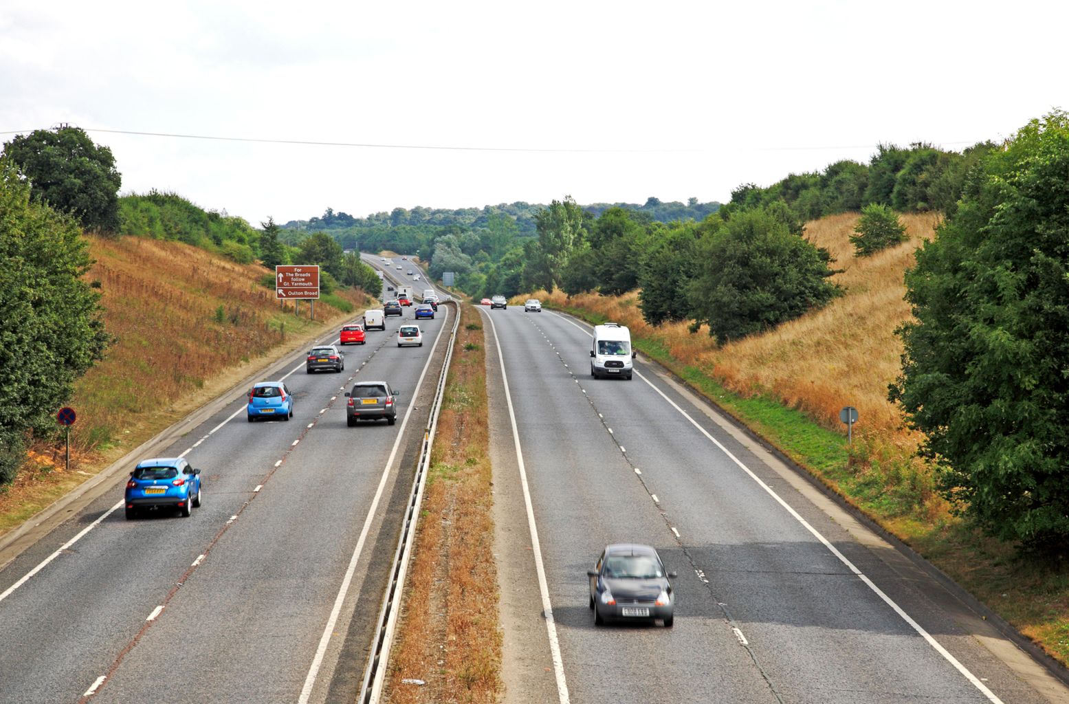 A47 shuts in Honingham