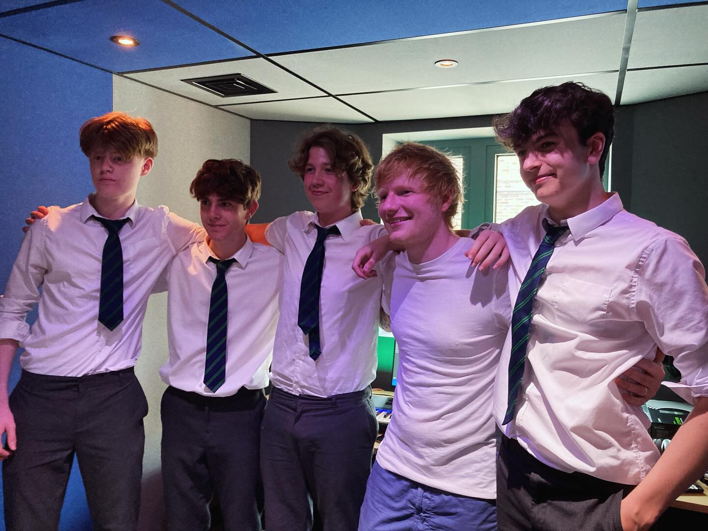 Ed Sheeran returns to his old school in Suffolk to open new recording ...