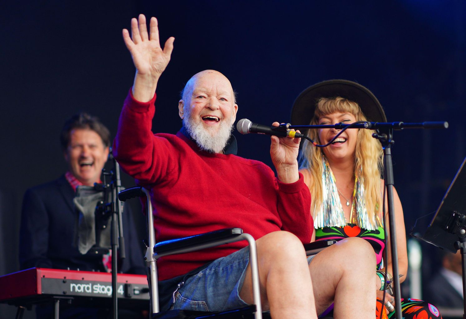 Glastonbury Festival: Historic moment as Michael Eavis performs
