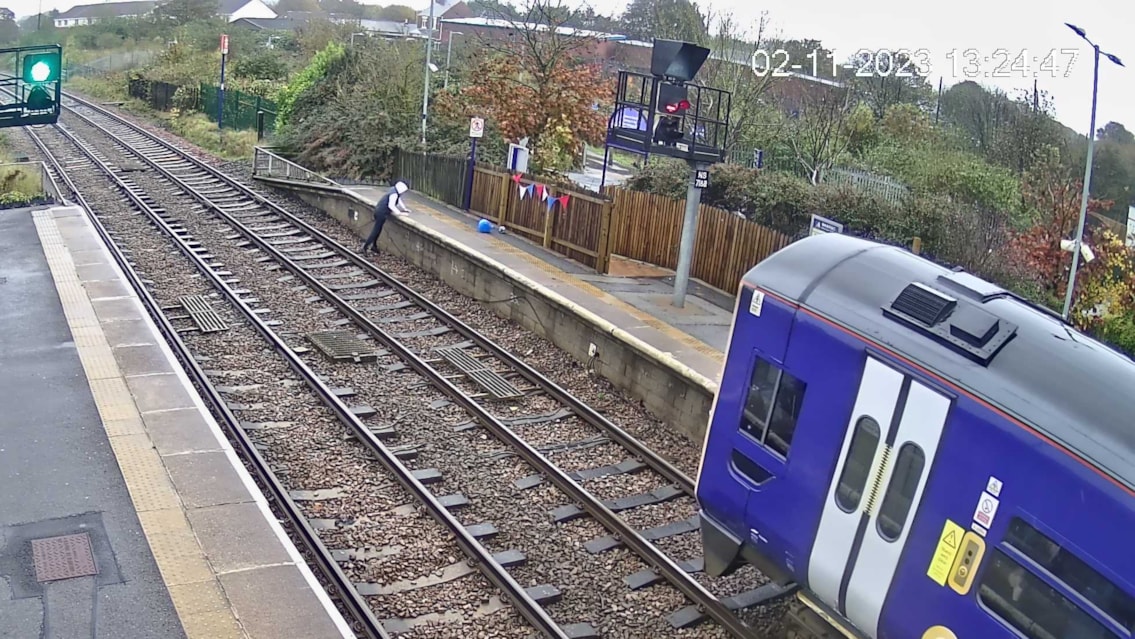 CCTV released of trespassers on the line at North East stations