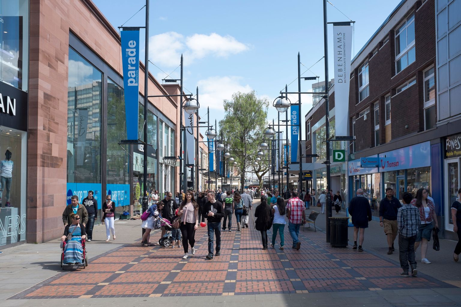 Peaceful protest took place in Swindon Town centre.