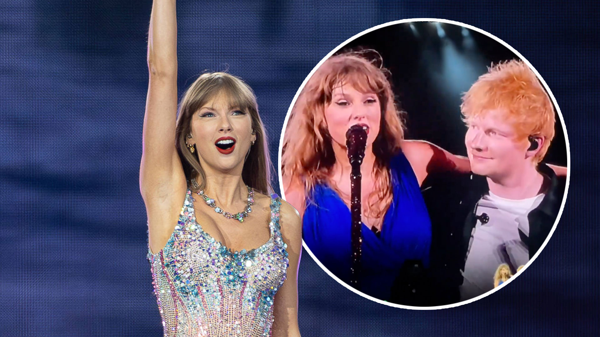 Taylor Swift and Ed Sheeran performed on stage together at Wembley