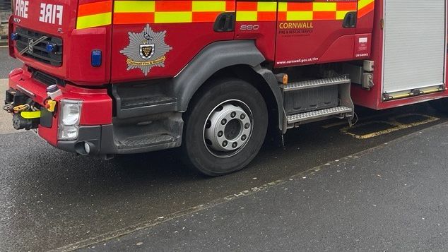Crews tackle fire involving two farm buildings in Cornwall