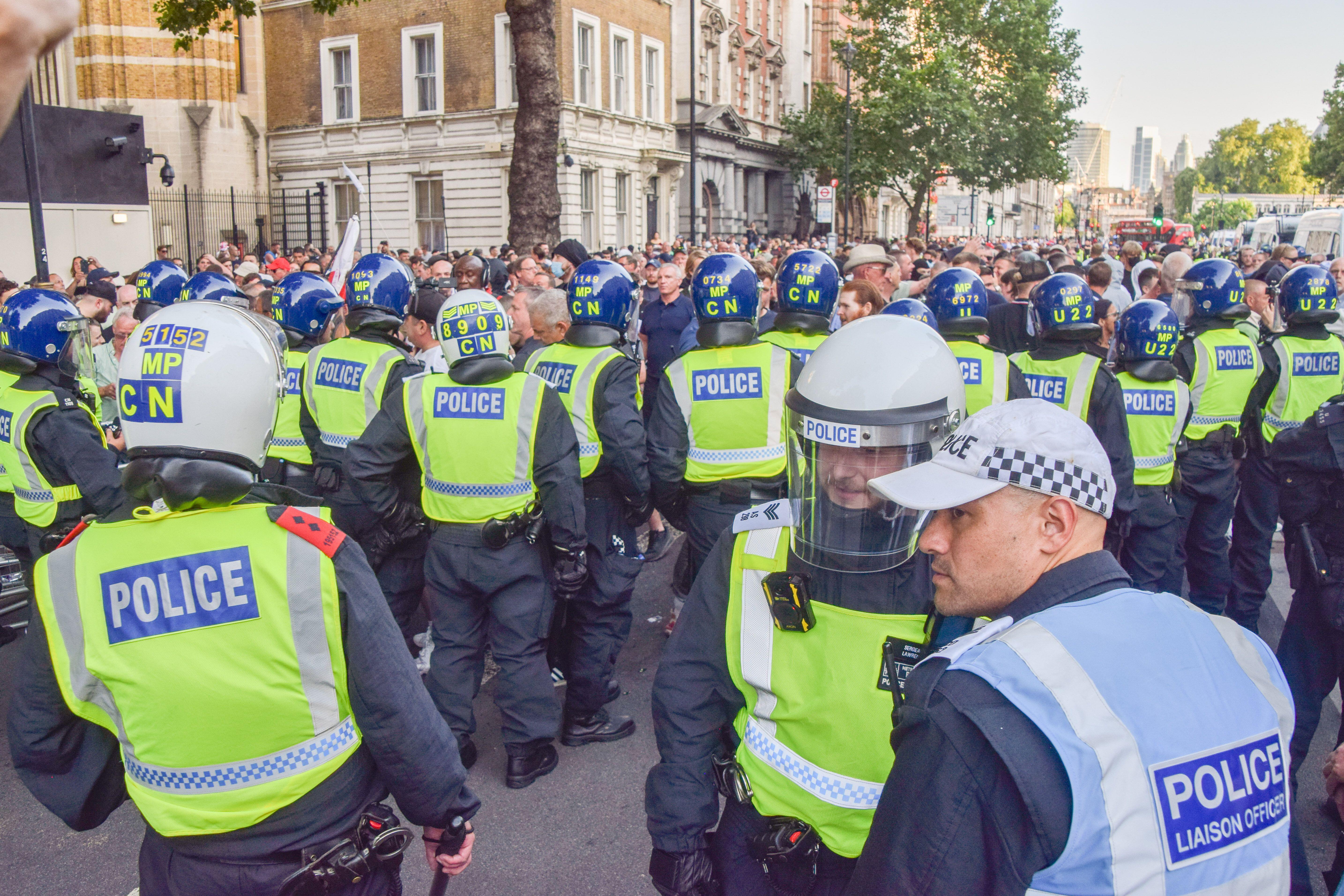Mother avoids jail after charging at police during Whitehall protest ...
