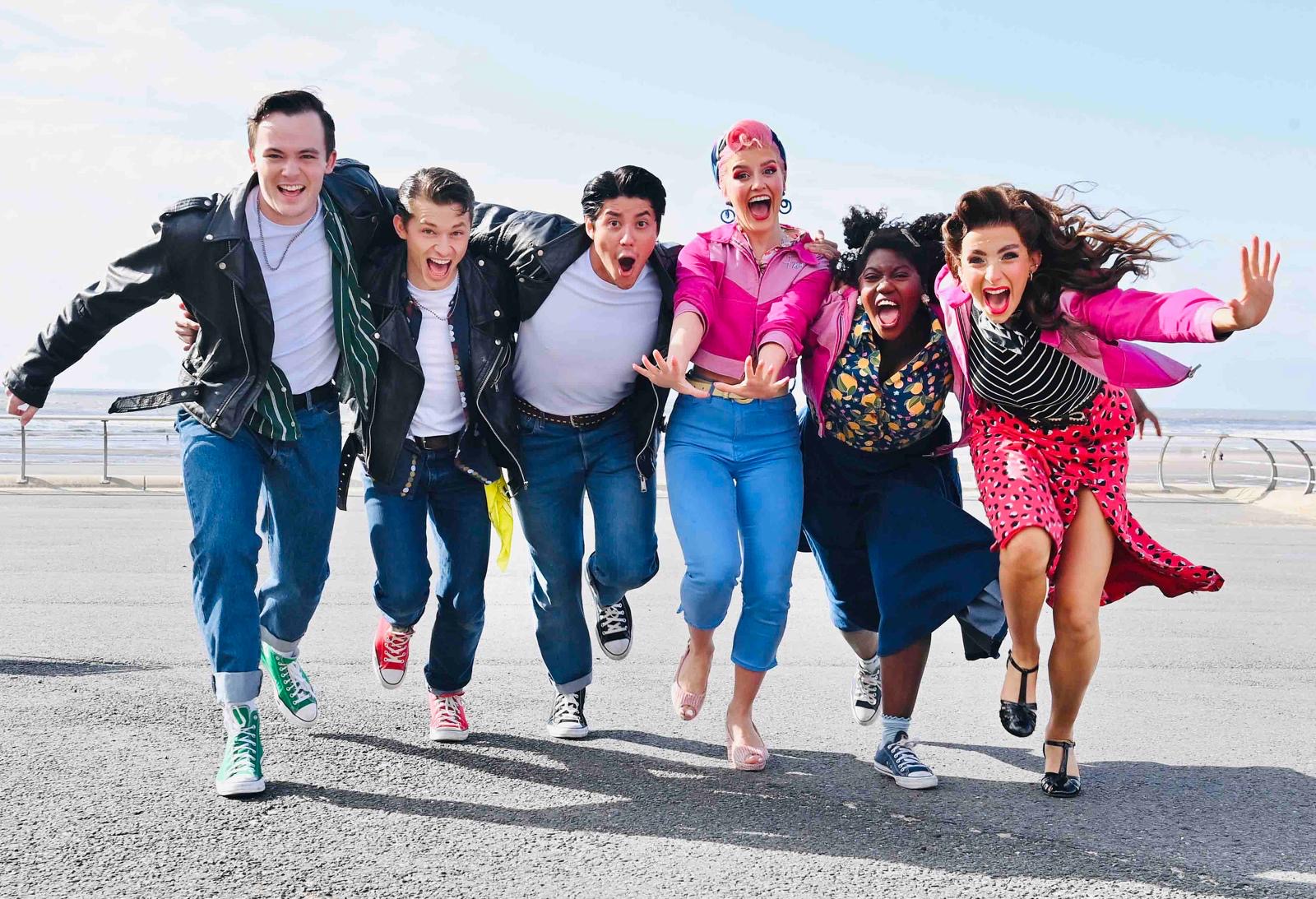 Cast of Grease the Musical hit Blackpool