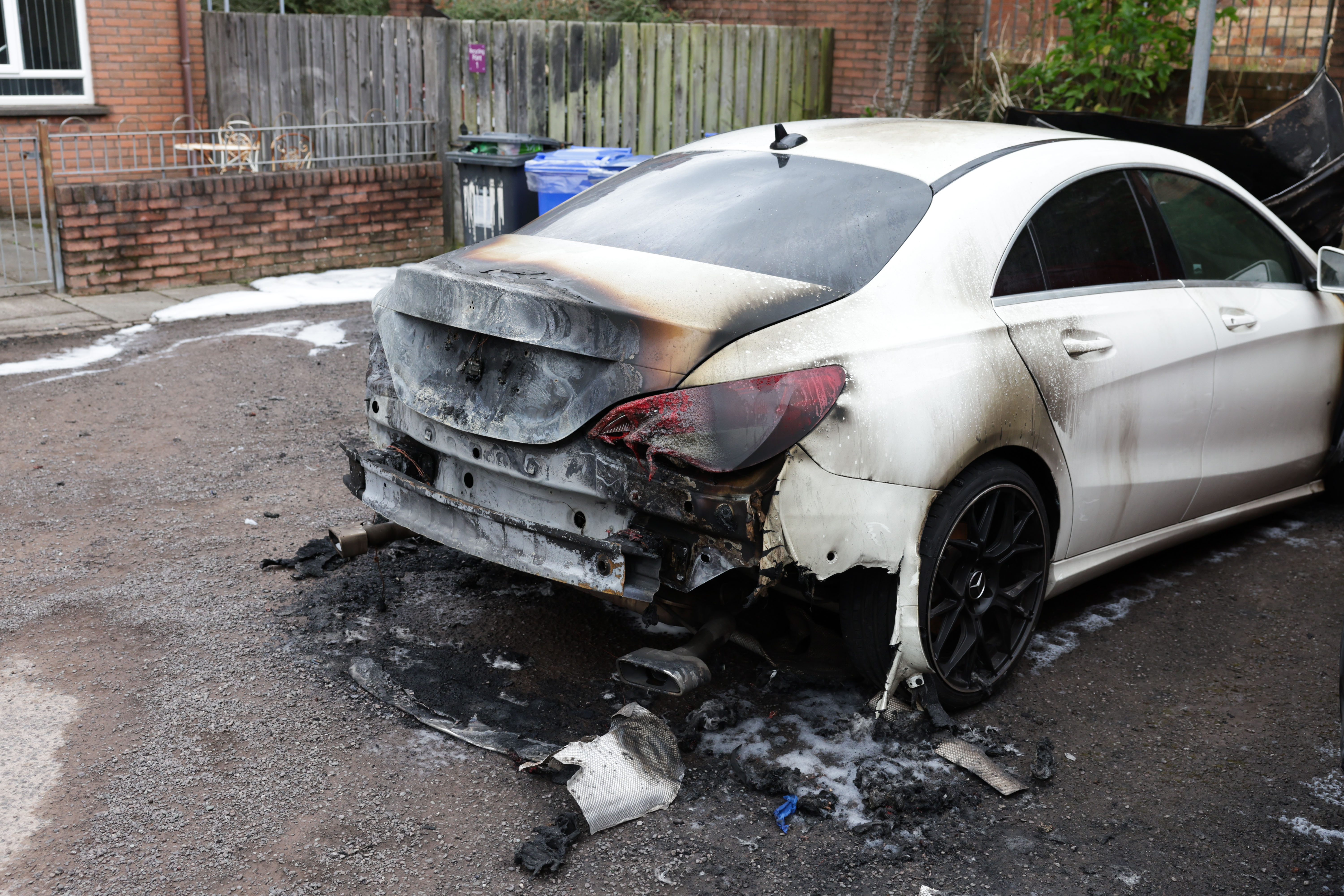 Cars destroyed in arson attack in east Belfast