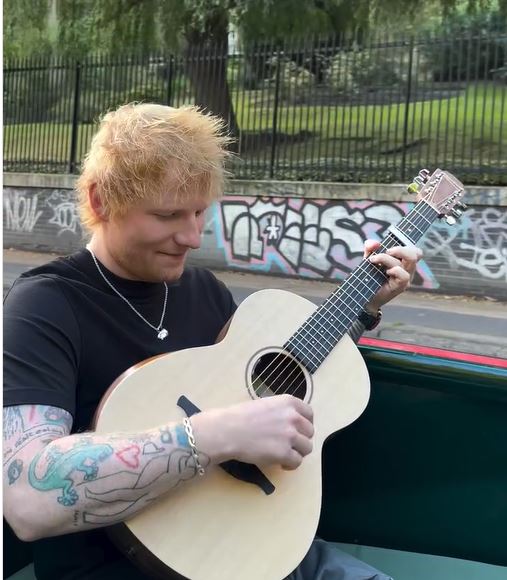 Ed Sheeran shares heartwarming video of him serenading a runner