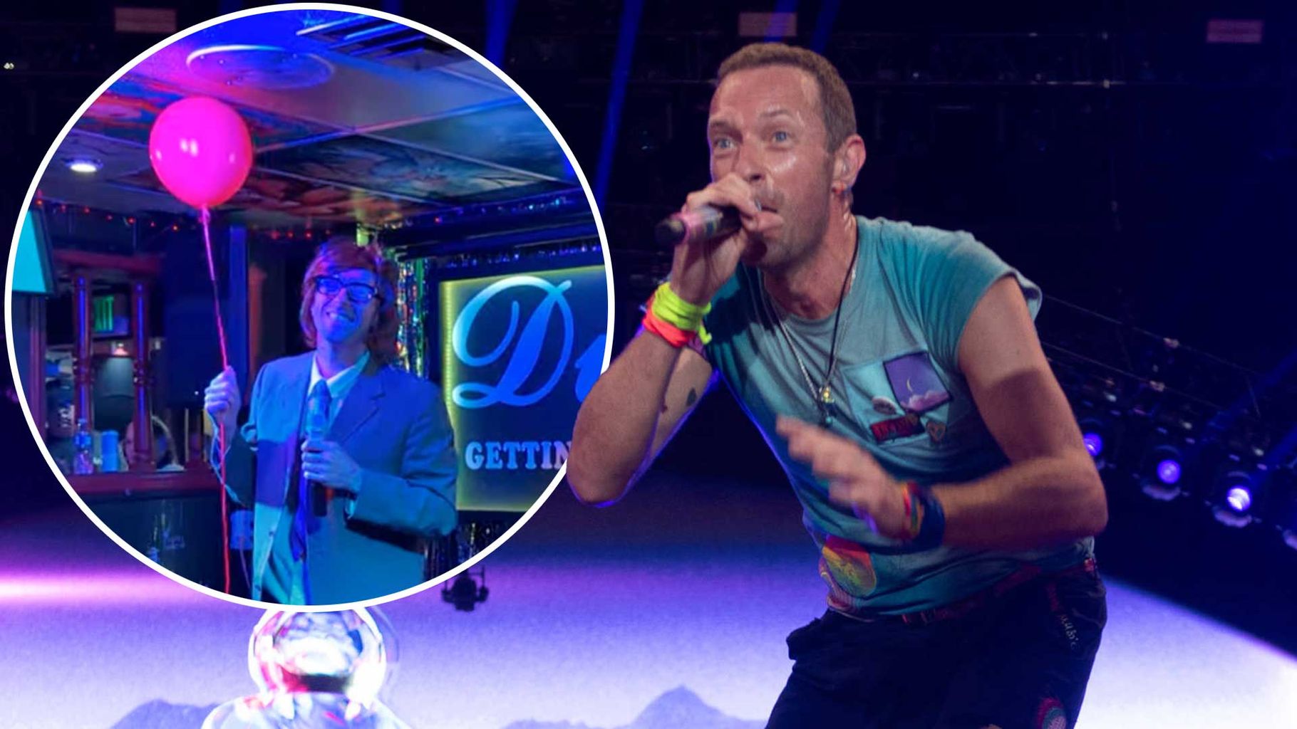 Coldplay's Chris Martin goes in disguise to perform at a Las Vegas