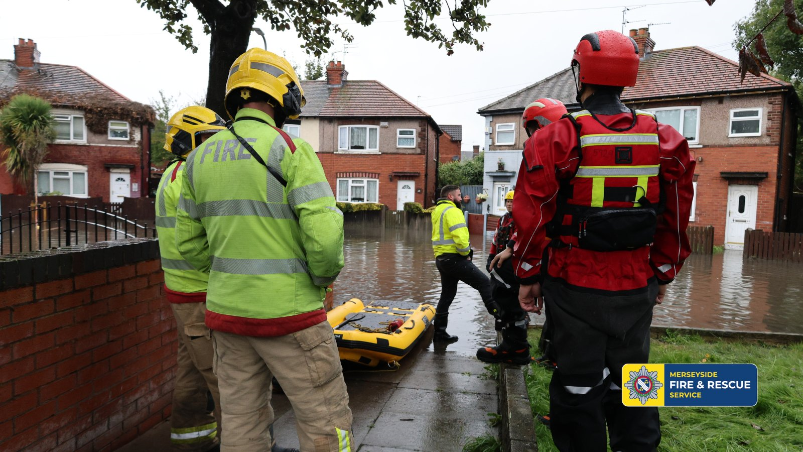 Homes evacuated in Bootle as heavy rain batters the north west