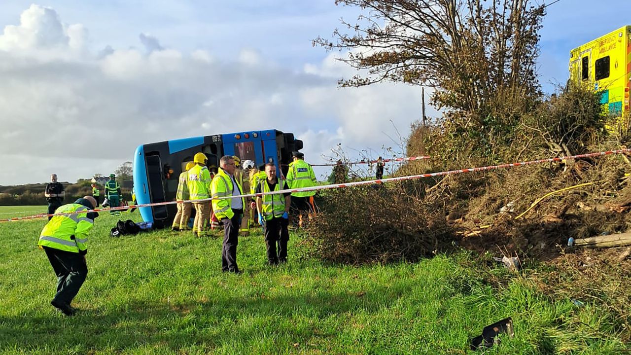 School bus overturns in Co down carrying 70 passengers