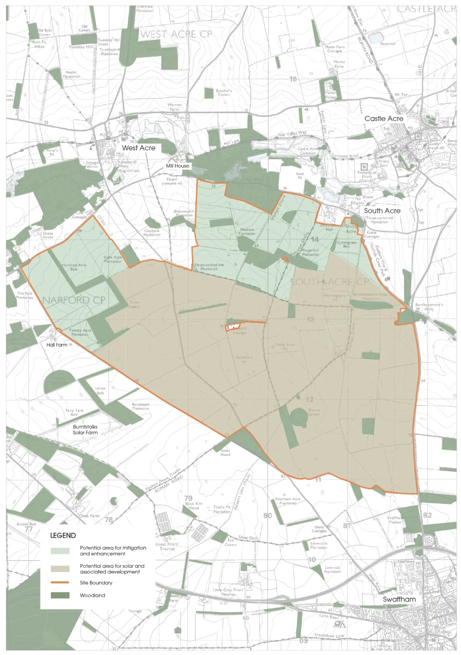 Norfolk could soon be home to the three largest solar farms in the UK