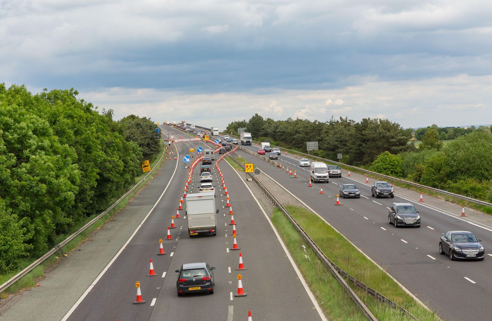 Contraflow removed from M62 Ouse Bridge ahead of national speed limit ...