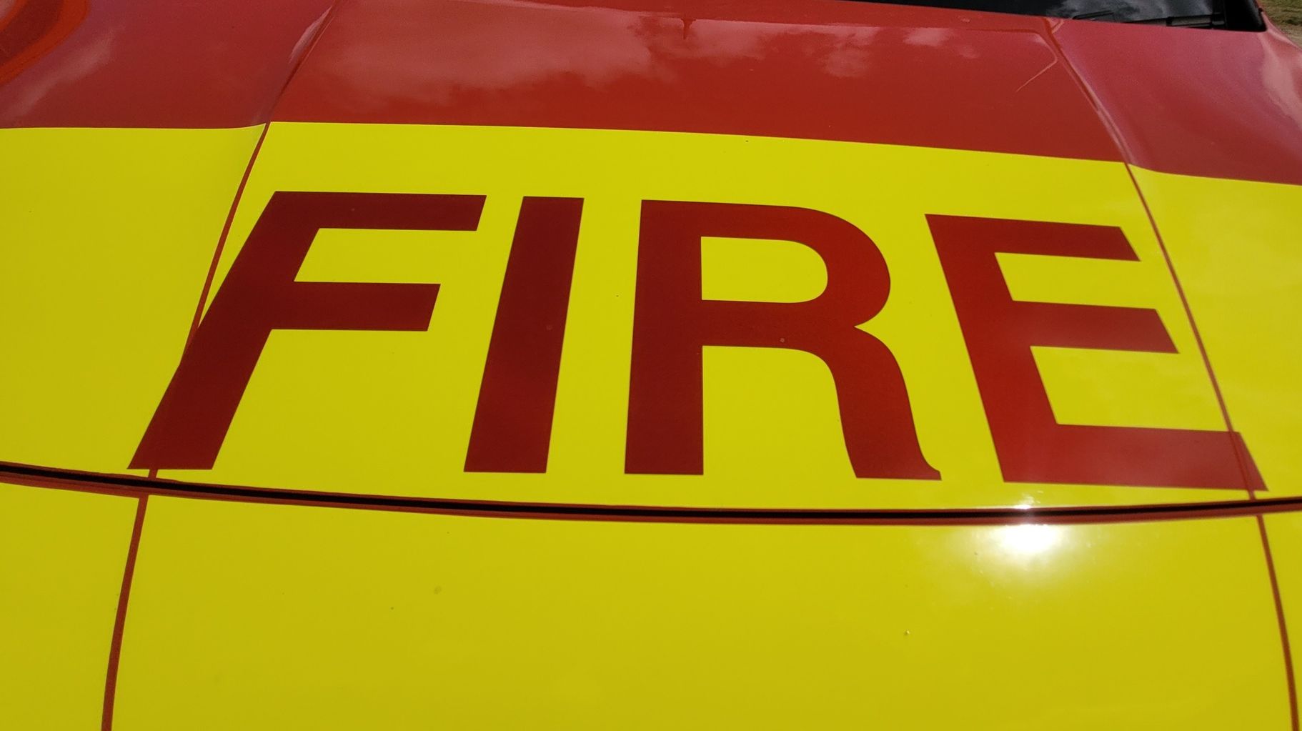 Fire crews dealing with a blaze in Corby