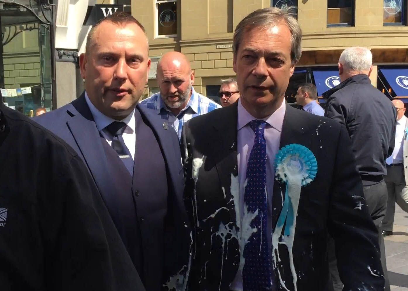 Woman pleads guilty to throwing milkshake over Reform UK leader