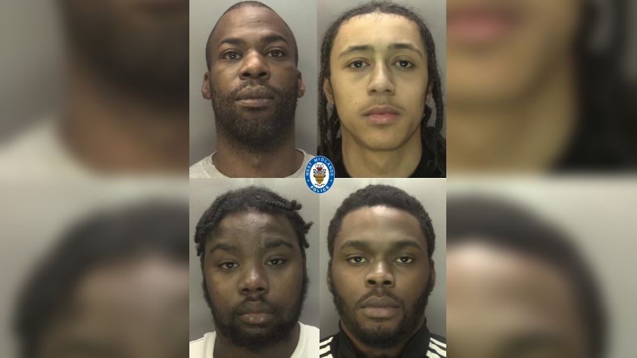 Four Birmingham men jailed for over 20 years after bodged armed robbery ...