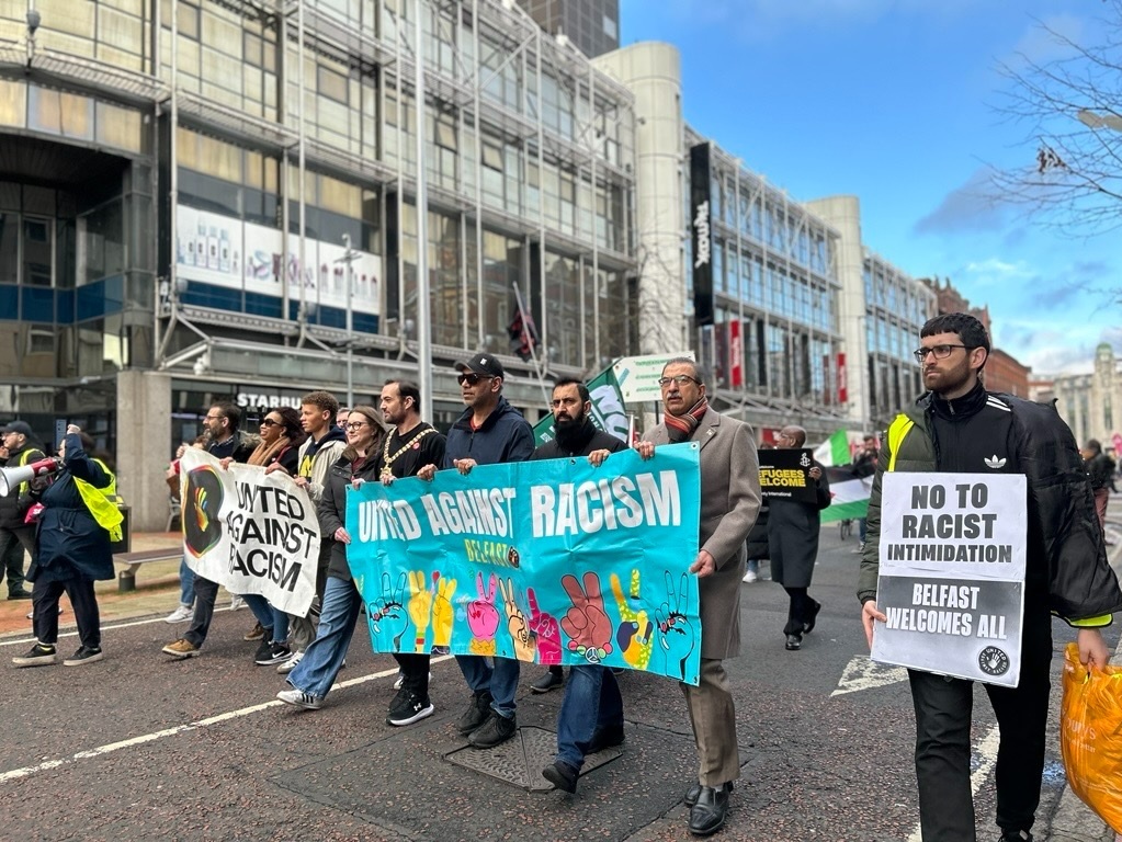 Hundreds gather in Belfast for anti-racism rally | News - Greatest Hits ...